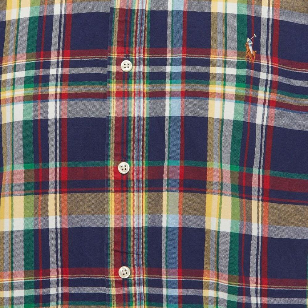 Ralph Lauren | Shirts | Polo Ralph Lauren Blue Plaid Cotton Button Down ...